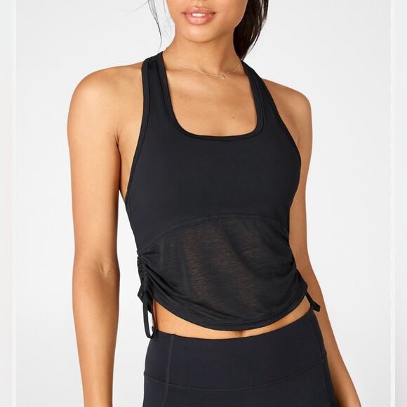 Fabletics | Tops | Nwt Fabletics Ryan Midi Sports Logo Bra Black ...